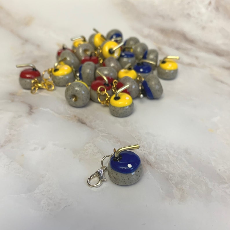 Curling Rock BLUE Miniature Polymer Clay Charm Jewellery - Etsy