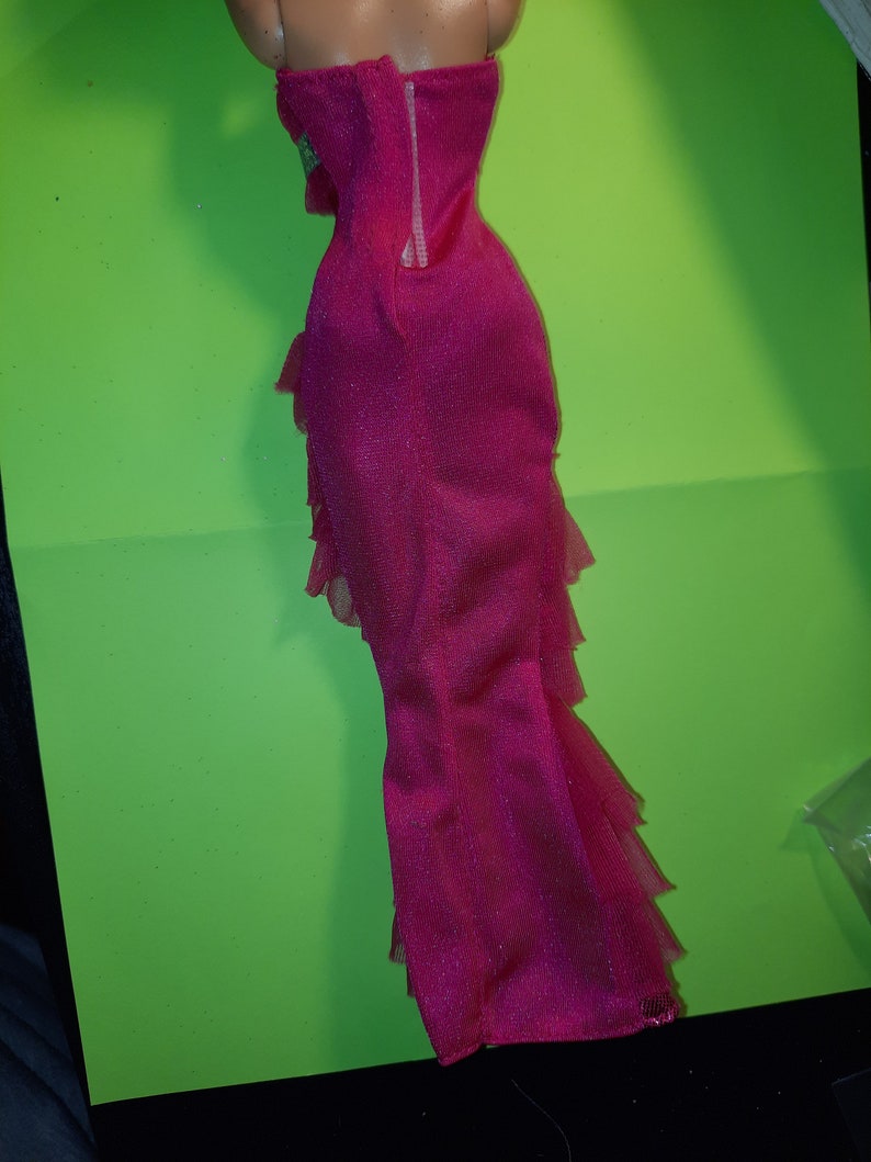 Barbie Doll Pink-purple Evening Gown - Etsy