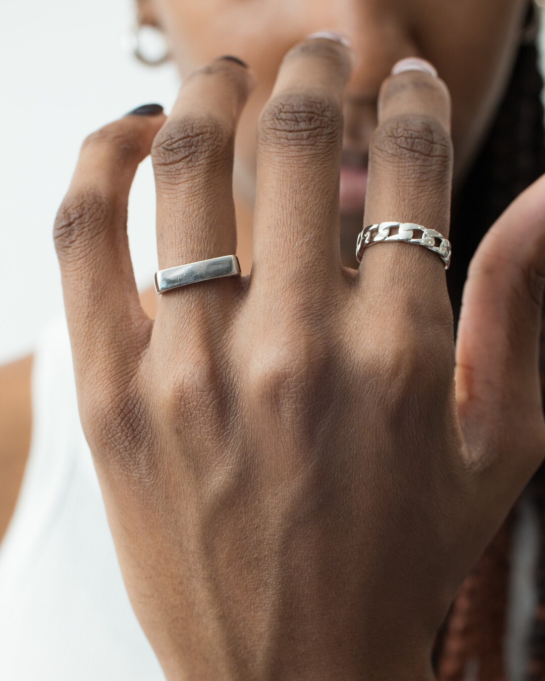 Sterling Silver Signet Ring, Statement Ring - Etsy