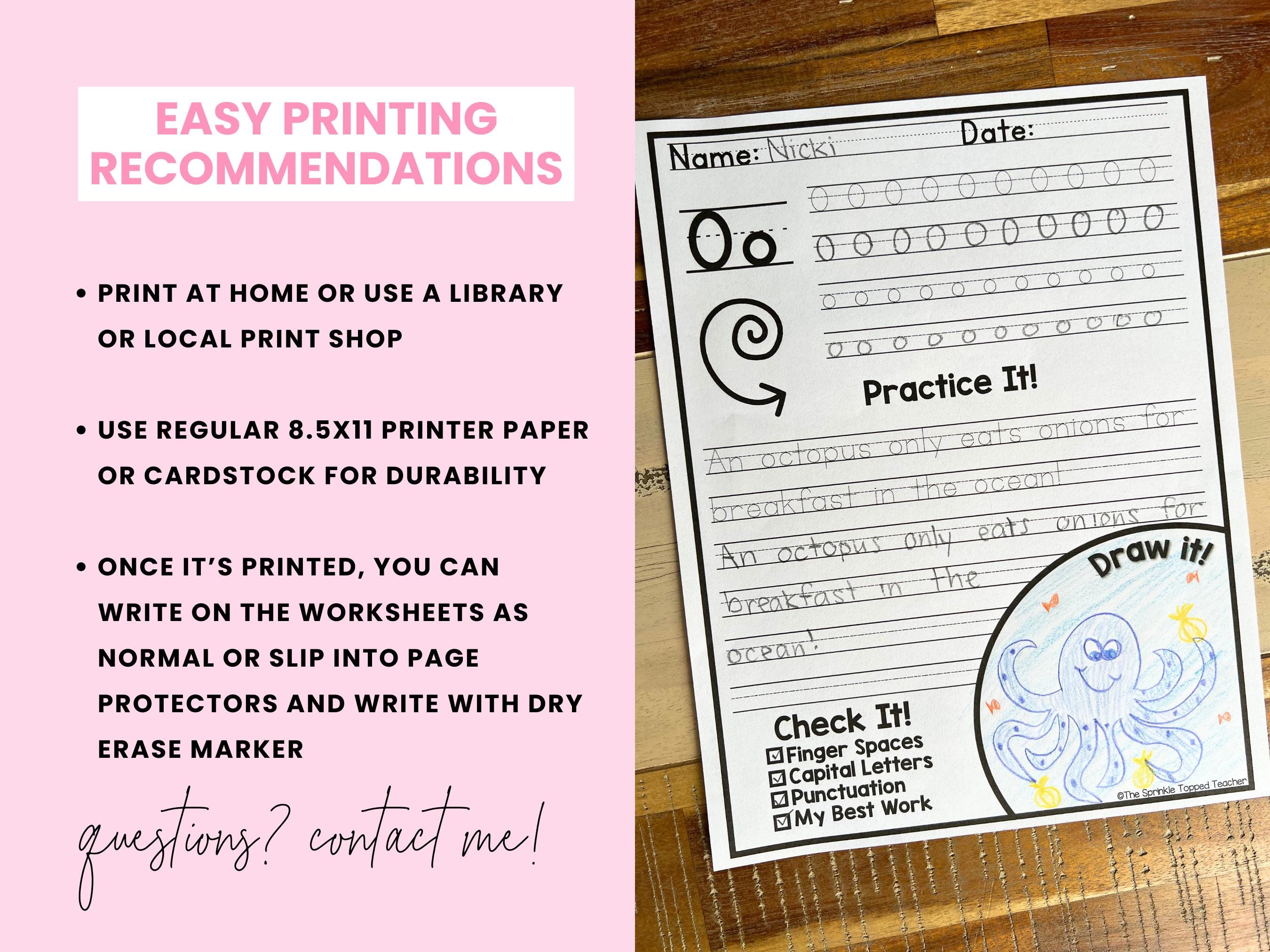 Silly Alphabet Handwriting Worksheets | Fun & Engaging Printables for ...