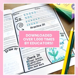 Handwriting Practice Worksheets for Kids | Year-long Printable Bundle ...