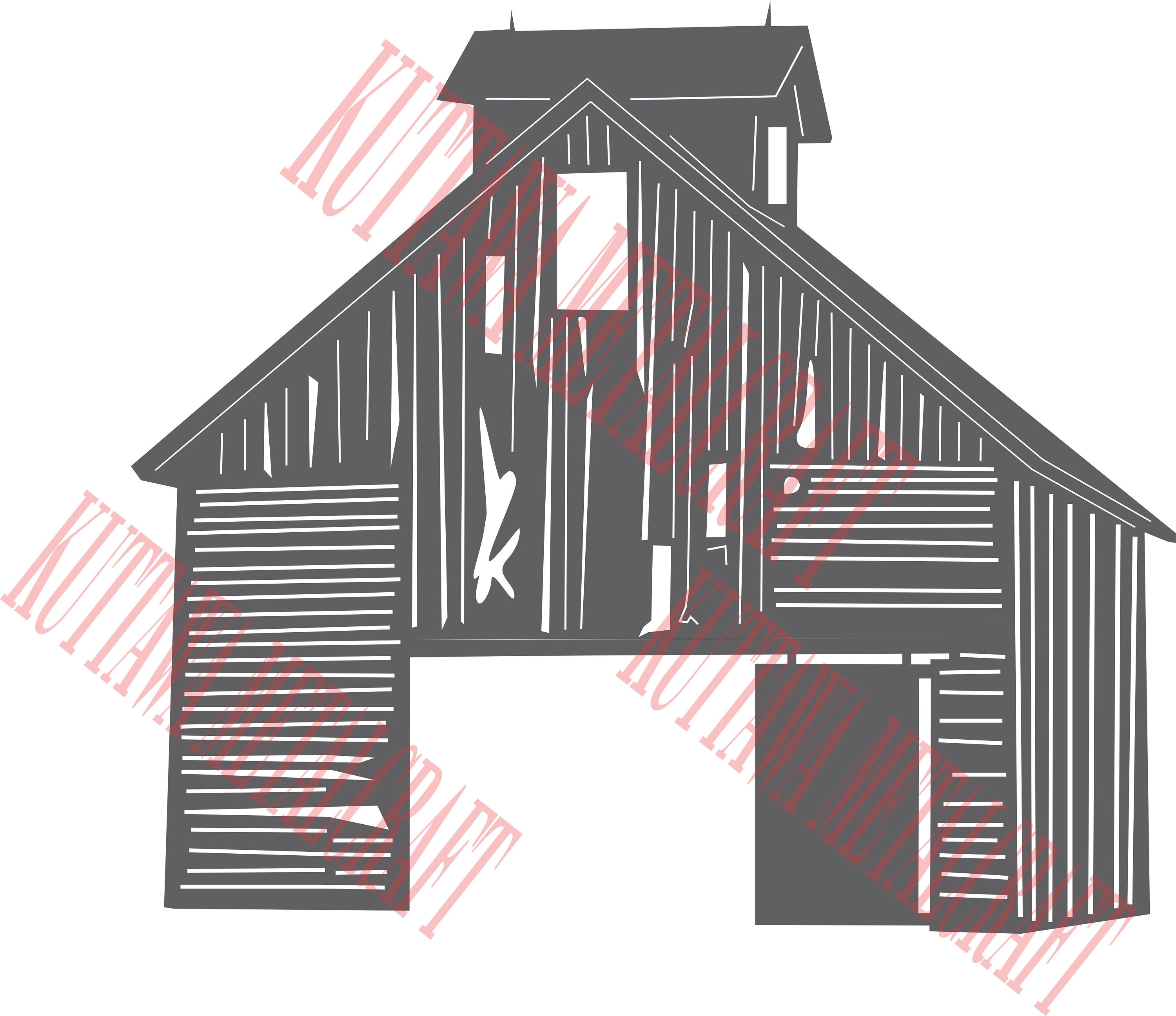 Old Barn dxf/svg plasmalaser Cut File - Etsy