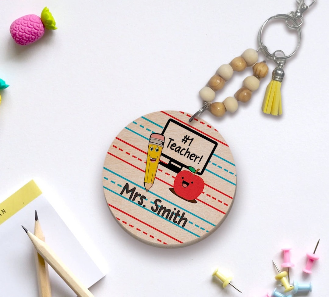 Custom Teacher Keychain/teacher Keychain Personalized/teacher Keychain ...