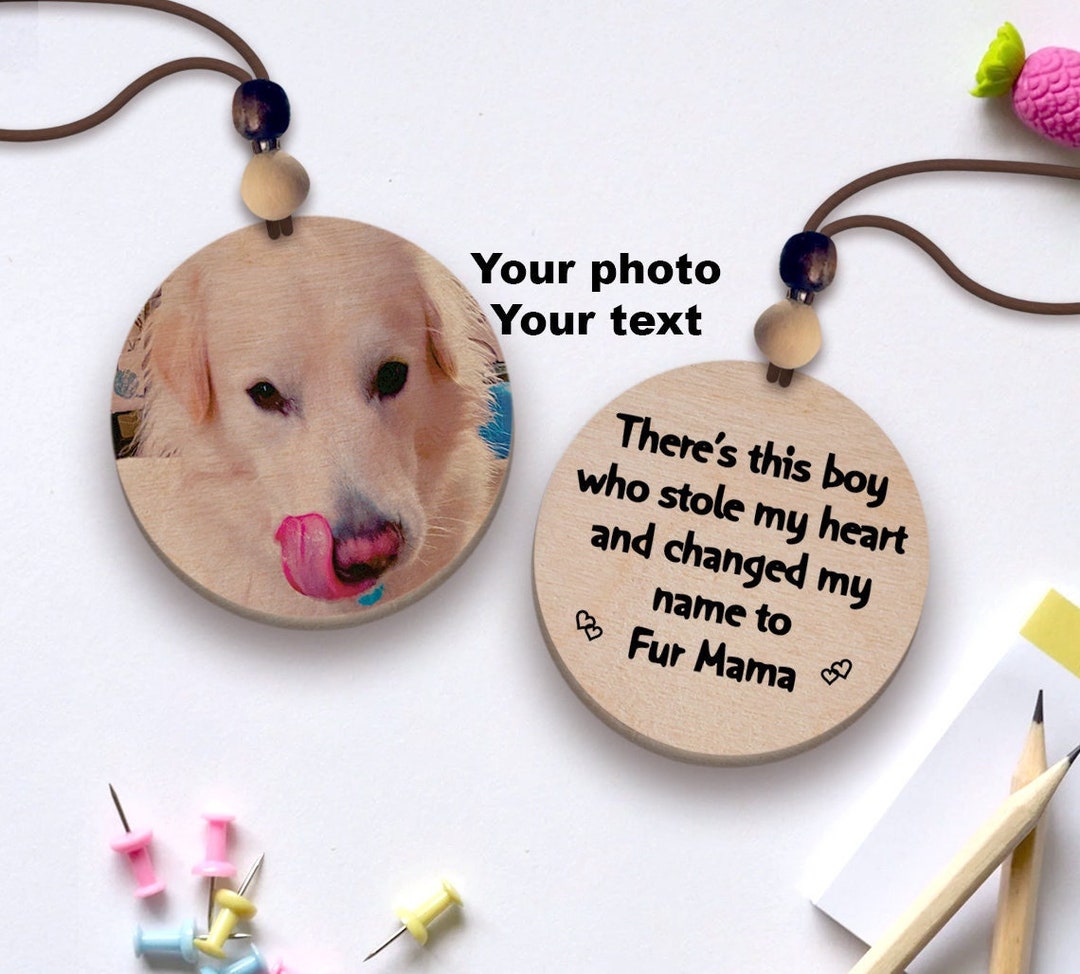 Personalized Dog Photo Car Charm, Fur Mama Gift - Etsy