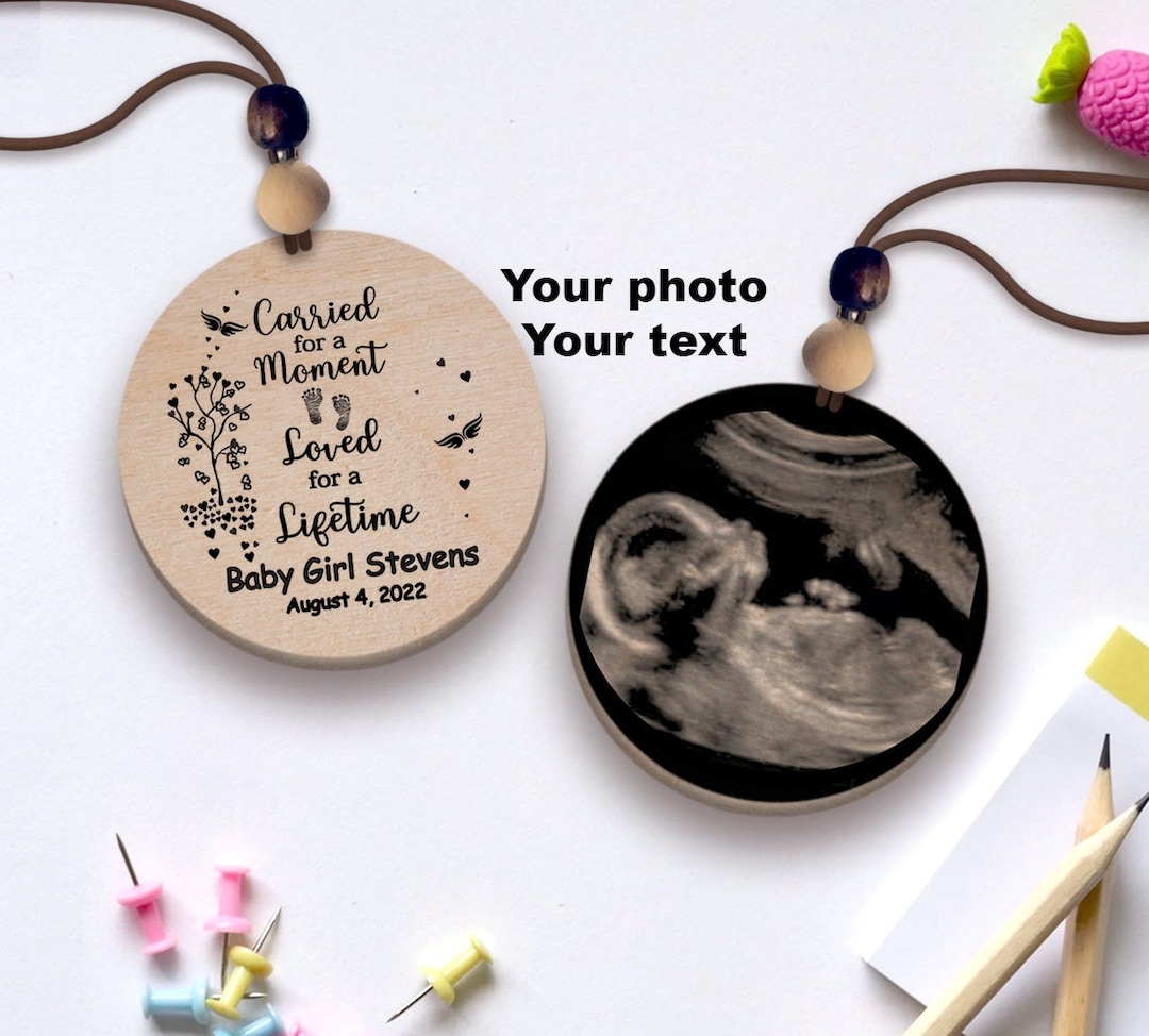 Personalized Miscarriage Memorial Gift, Ultrasound Photo Charm - Etsy