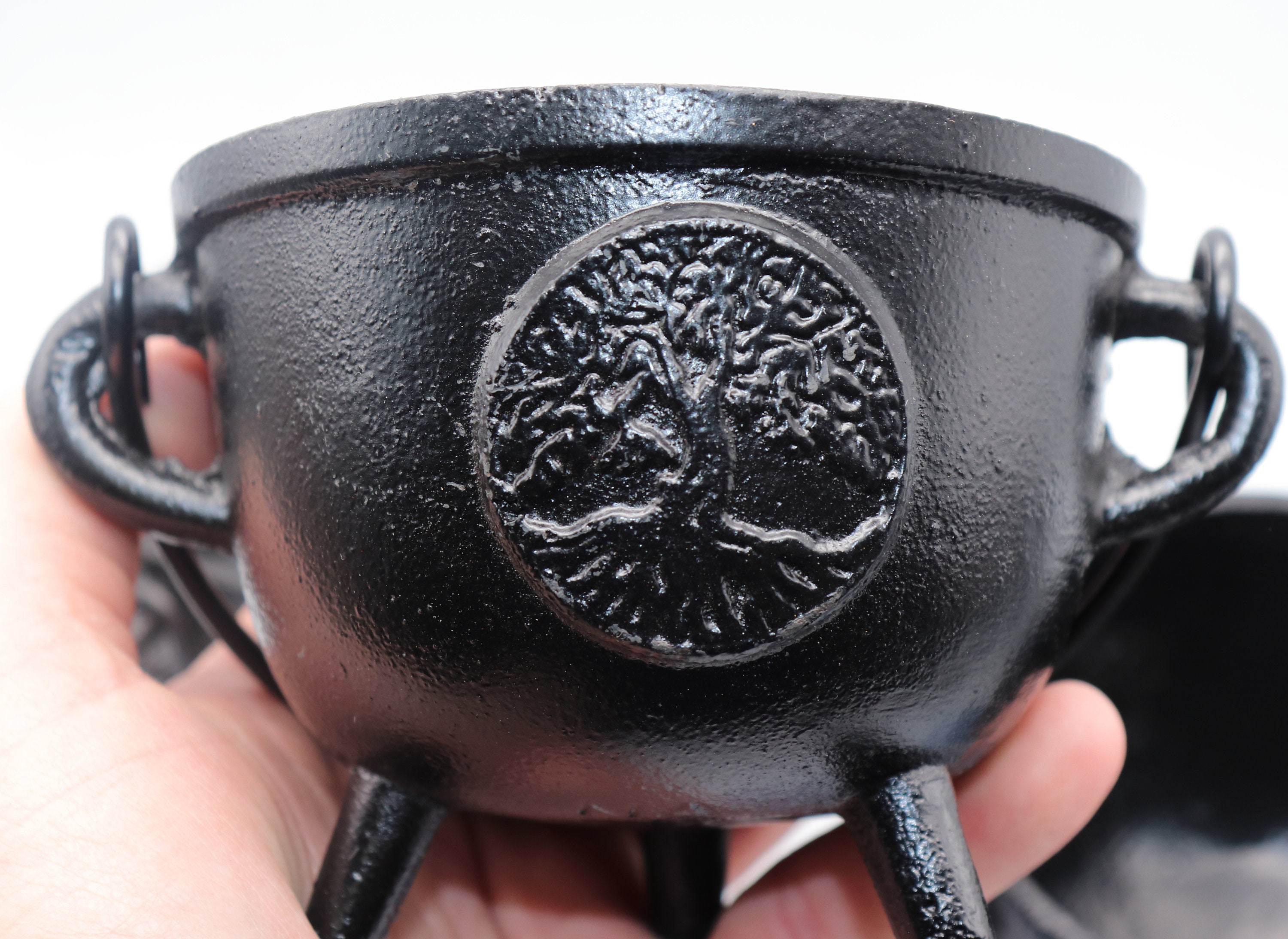 Cast Iron Cauldron Tree of Life Pentacle or Plain Cauldrons - Etsy