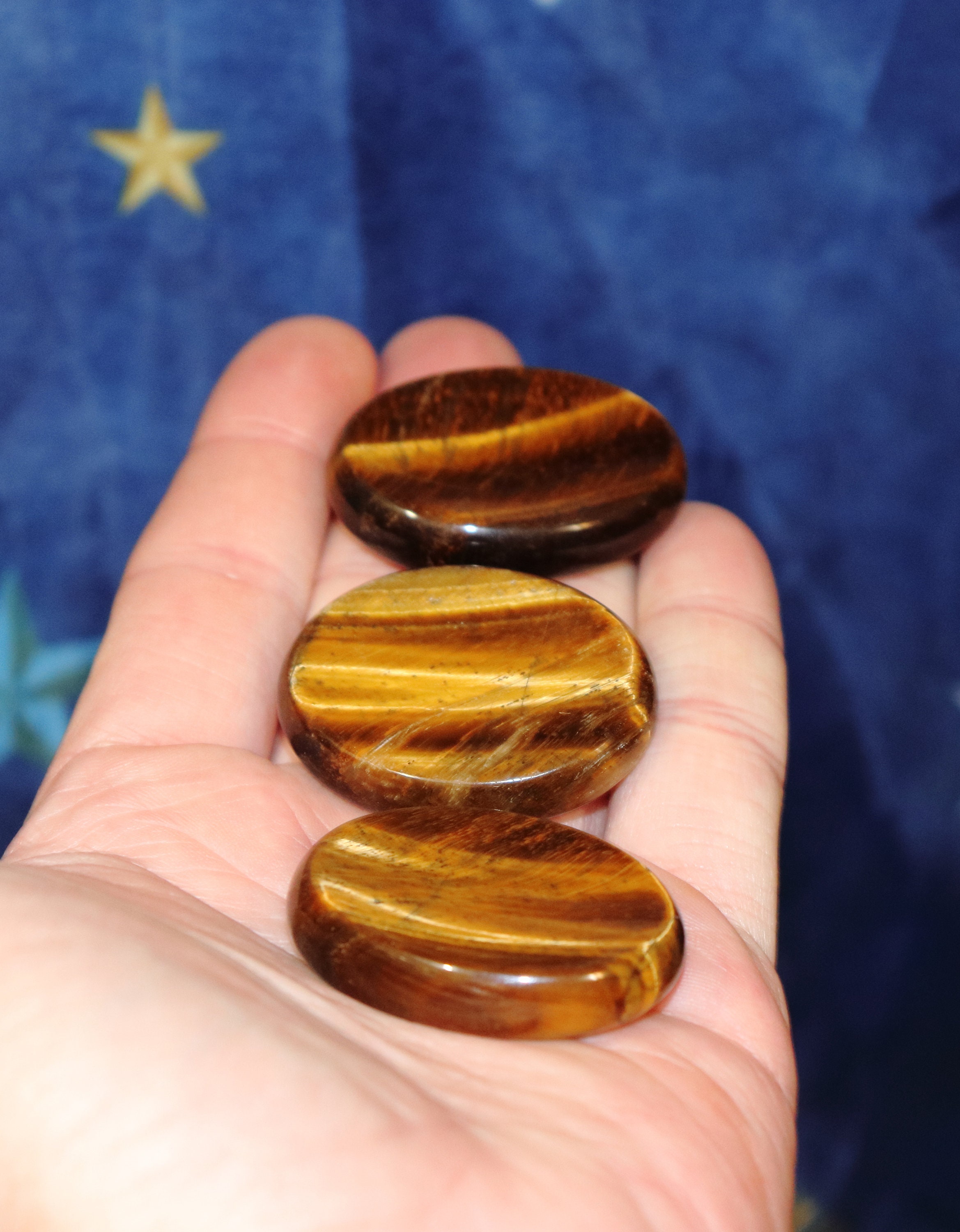 Tiger Eye Worry Stone Tigers Eye Tiger's Eye Worry Stone - Etsy