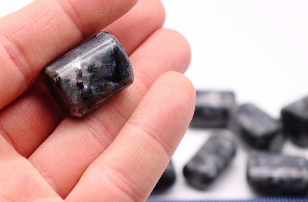 Tumbled Hand Polished Larkivite, Flashy Larvikite - Etsy