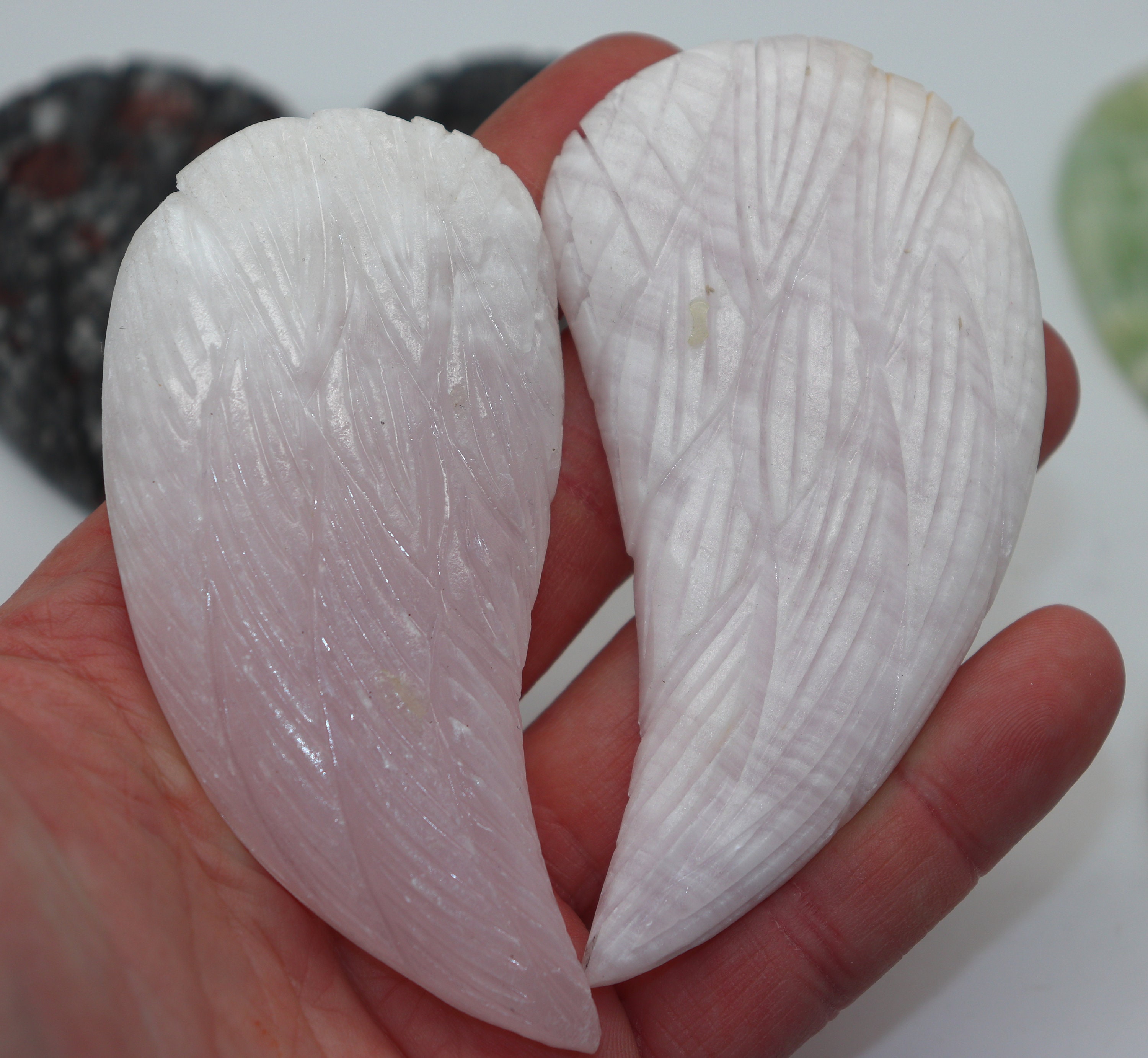 Angel Wings Gemstone Angel Wings Caribbean Calcite Honey | Etsy