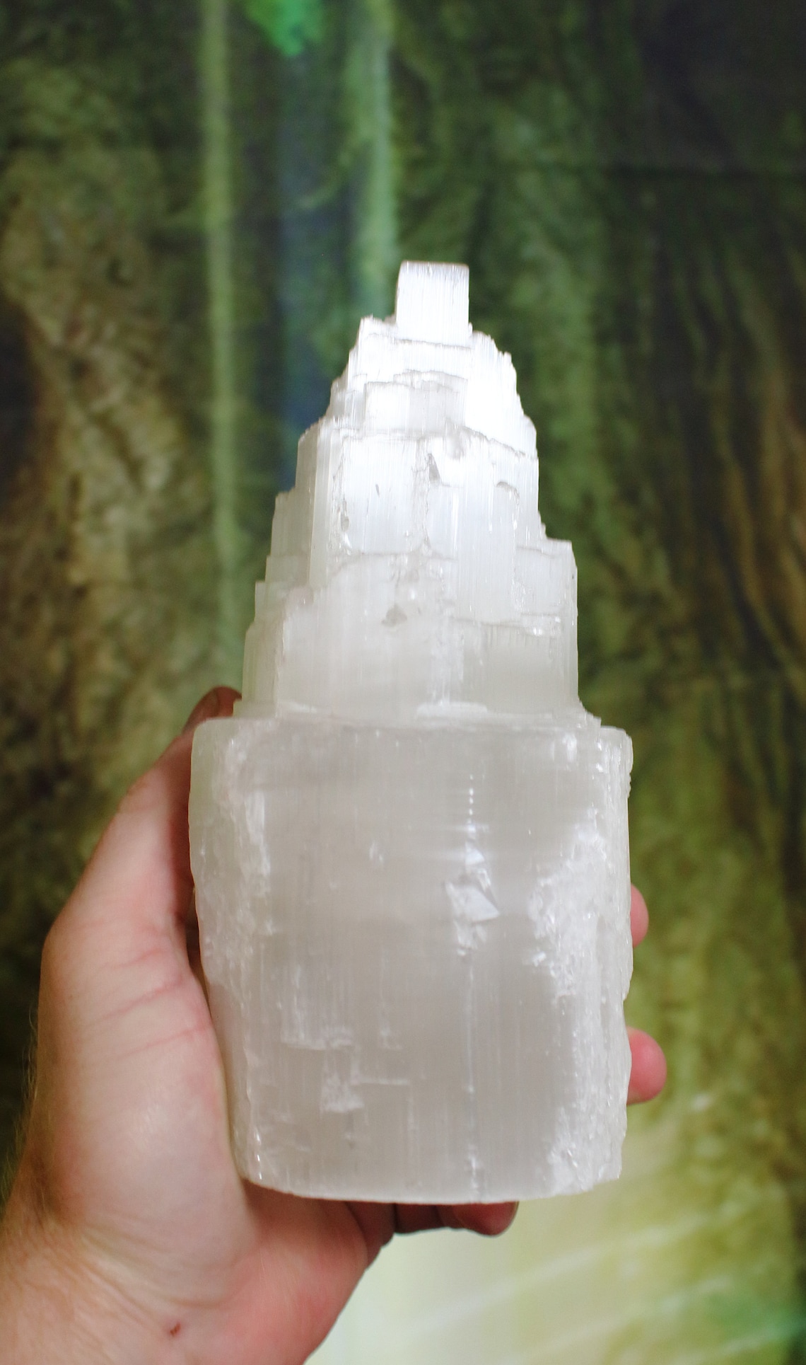 8 Selenite Tower Lamp Selenite Lamp Selenite Light | Etsy