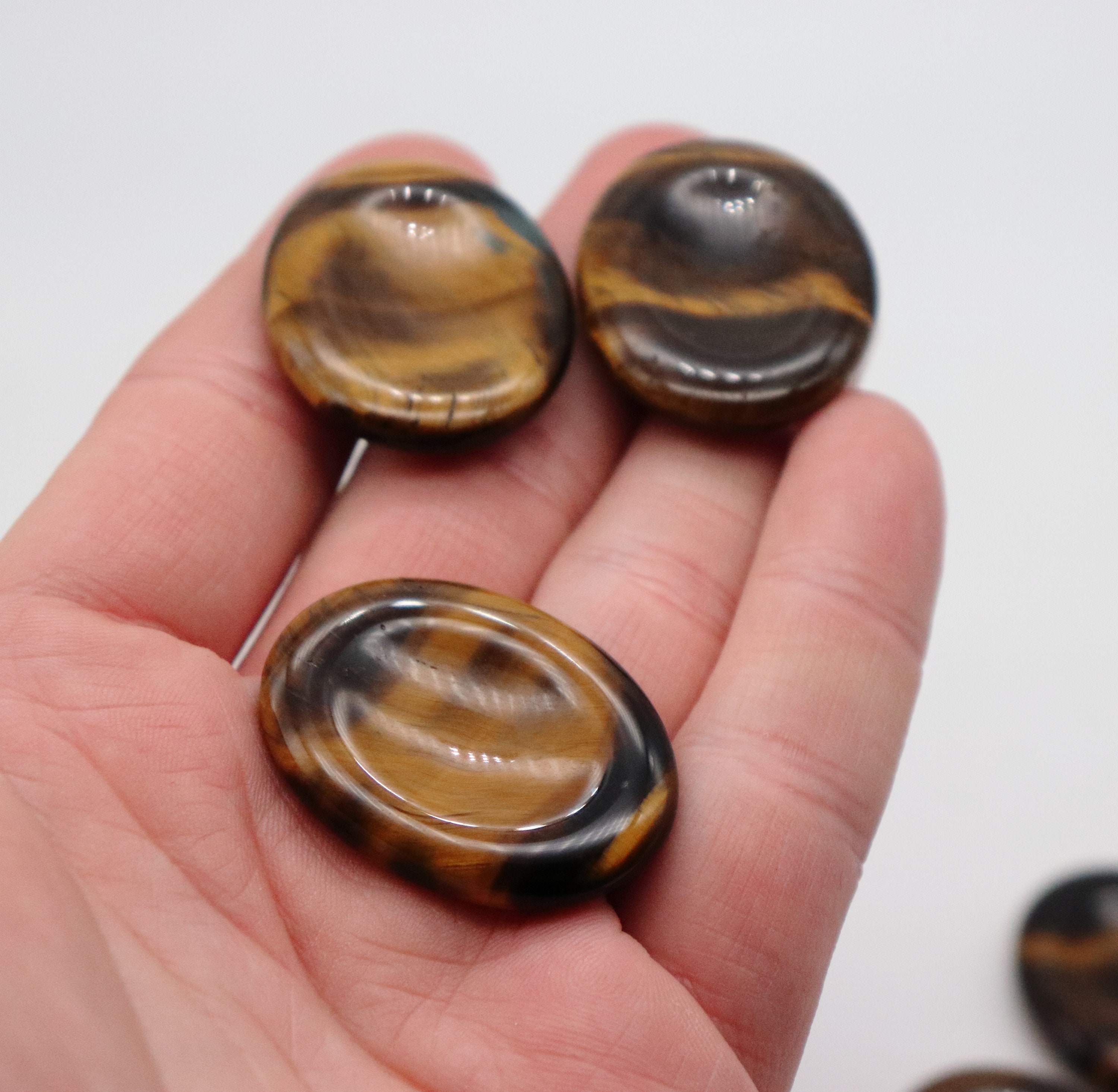 Tiger Eye Worry Stone Tigers Eye Tiger's Eye Worry Stone | Etsy
