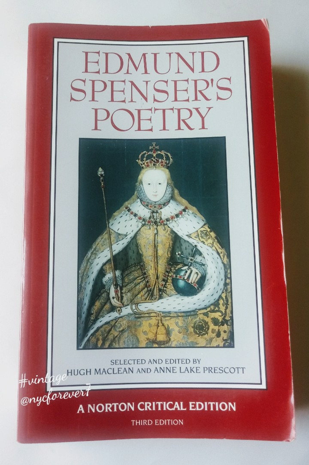 Edmund Spenser's Poetry (norton Critical Editions) - Etsy