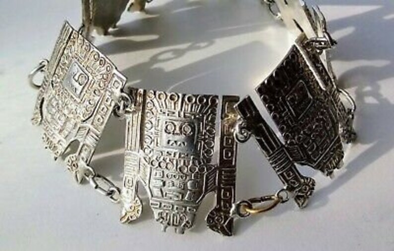 Creador Viracocha Inca Dios Supremo Pre Pulsera de Plata Colombian Peru ...