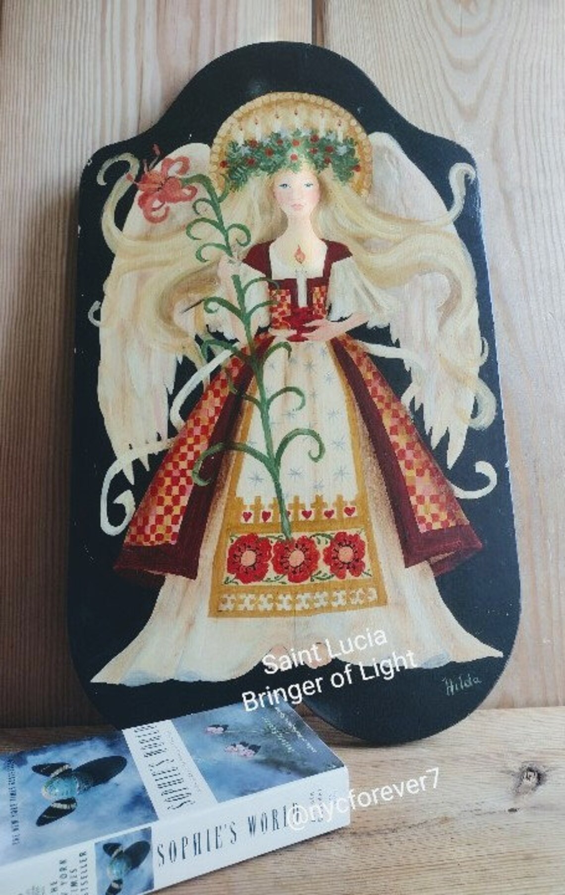 Santa Lucia Angel Bringer of Light Scandinavian Christmas Swedish ...