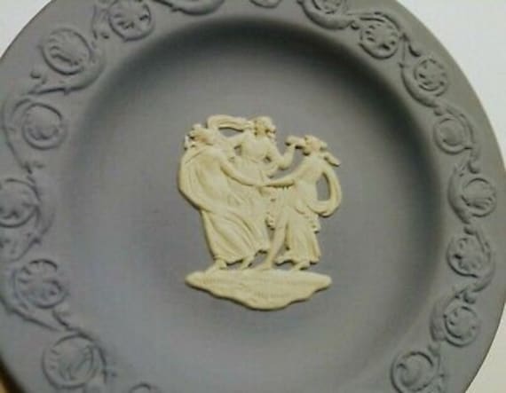 Wedgwood Three Graces Charities Goddesses Blue White Dish Made - Etsy