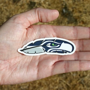 Seahawks Logo Feather Sticker - Etsy