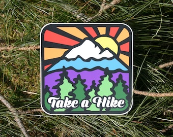 Take A Hike-wooden Sticker - Etsy