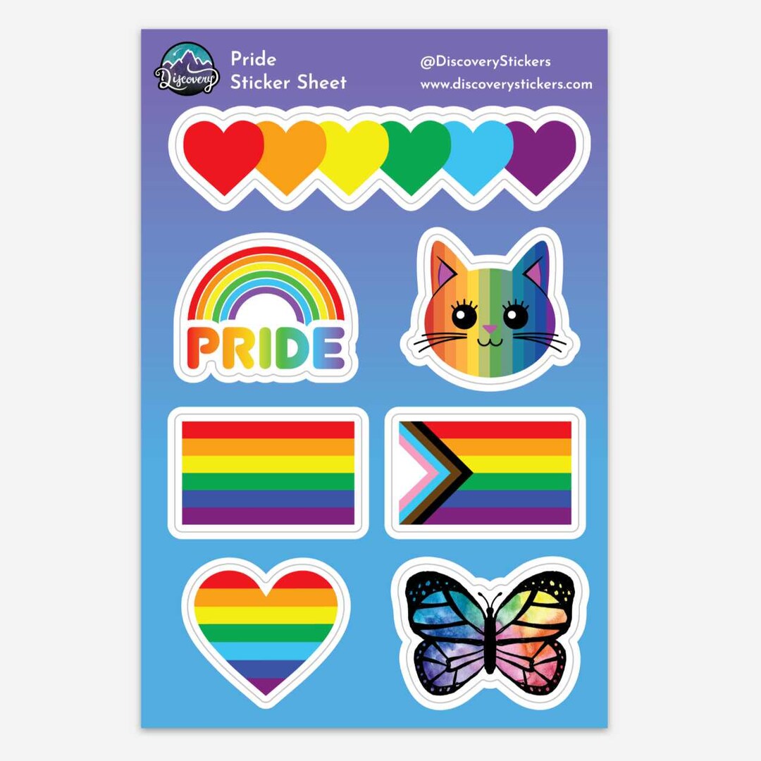 Pride Sticker Sheet - Etsy