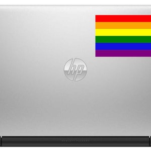 Rainbow Flag Vinyl Sticker - Etsy