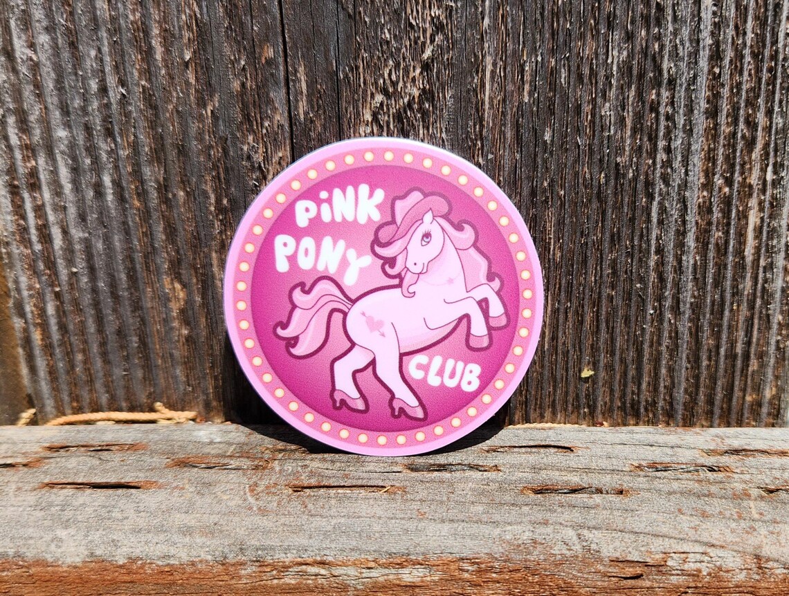 Pink Pony Club Sticker - Etsy