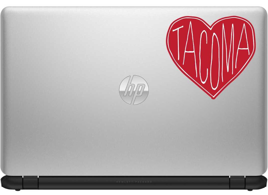 Tacoma Heart Vinyl Sticker - Etsy
