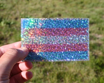 Trans Rights Pokemon Sylveon Eevee Evolution Holographic 3 Inch Vinyl ...