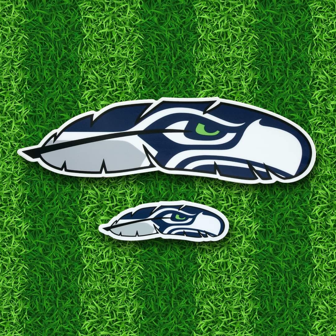 Seahawks Logo Feather Sticker - Etsy