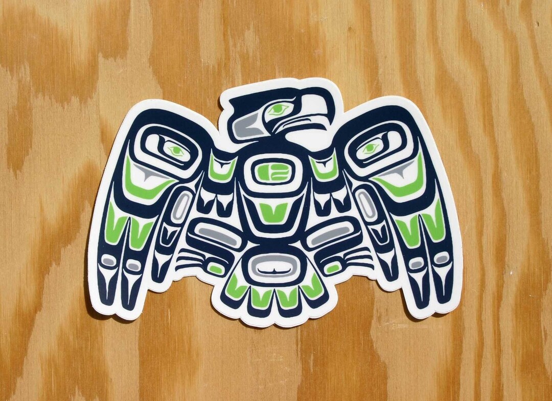Tribal Seahawk Sticker - Etsy