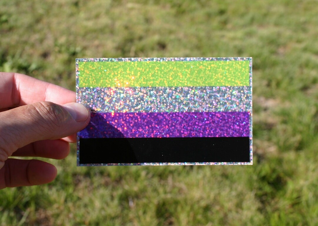 Non-binary Pride Flag Sticker - Etsy