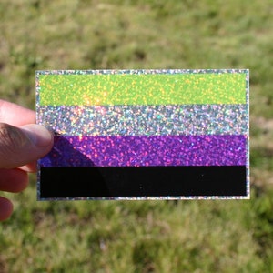 Non-binary Pride Flag Sticker - Etsy