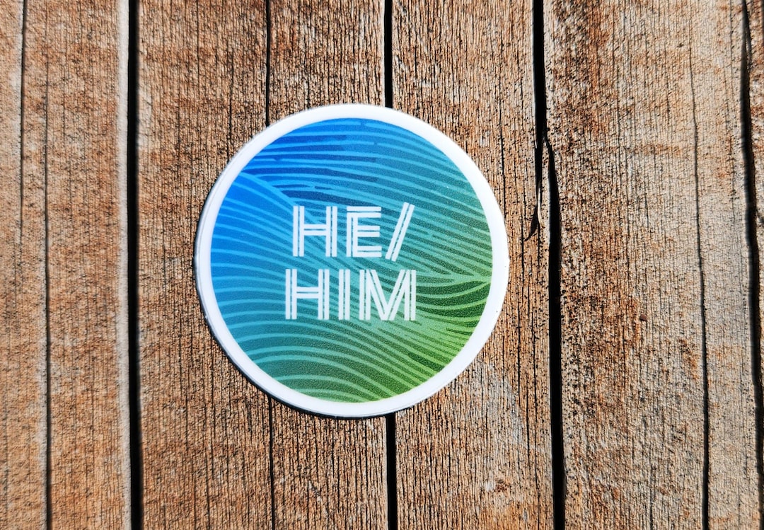 Pronouns He/him Sticker - Etsy
