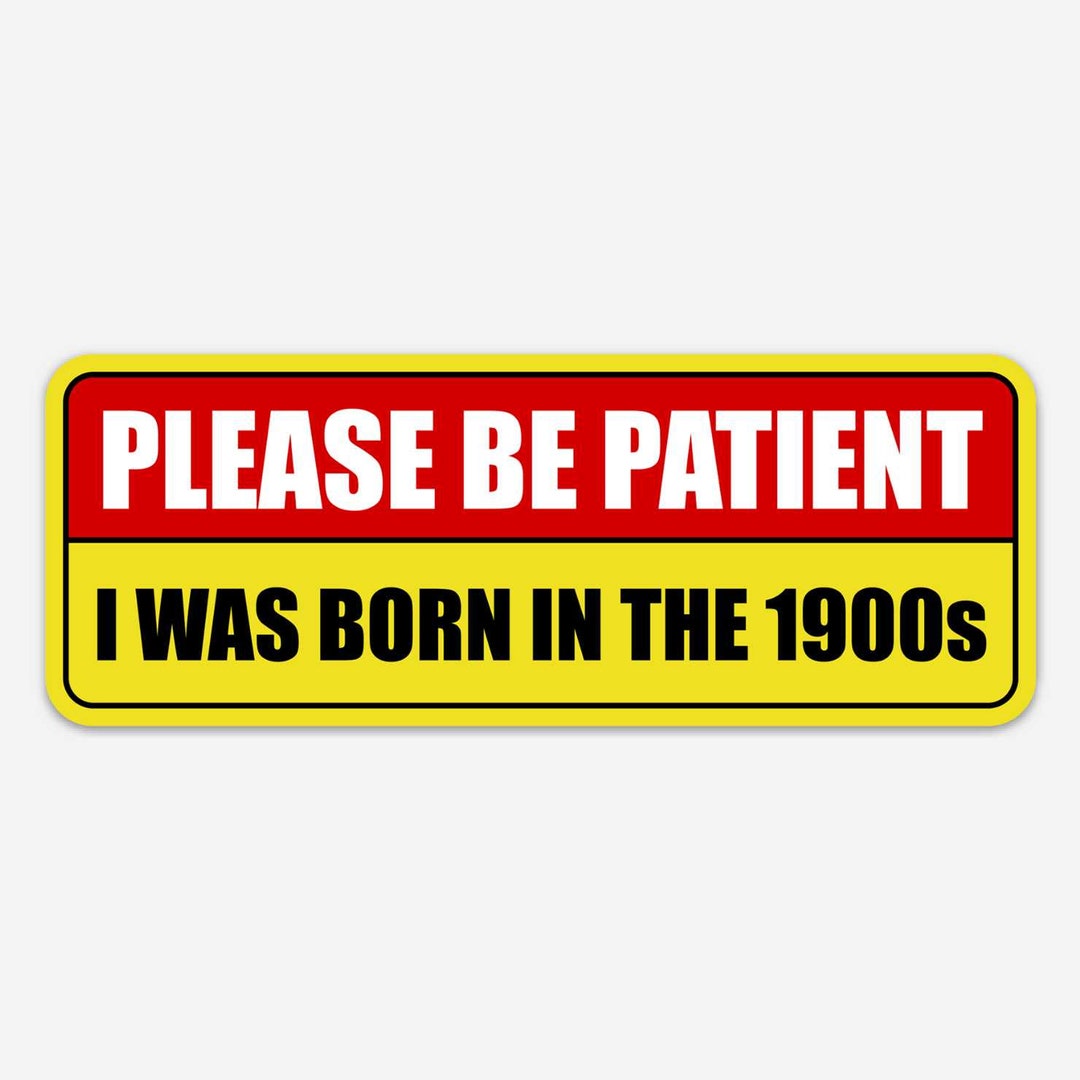 Born in the 1900s Bumper Sticker - Etsy