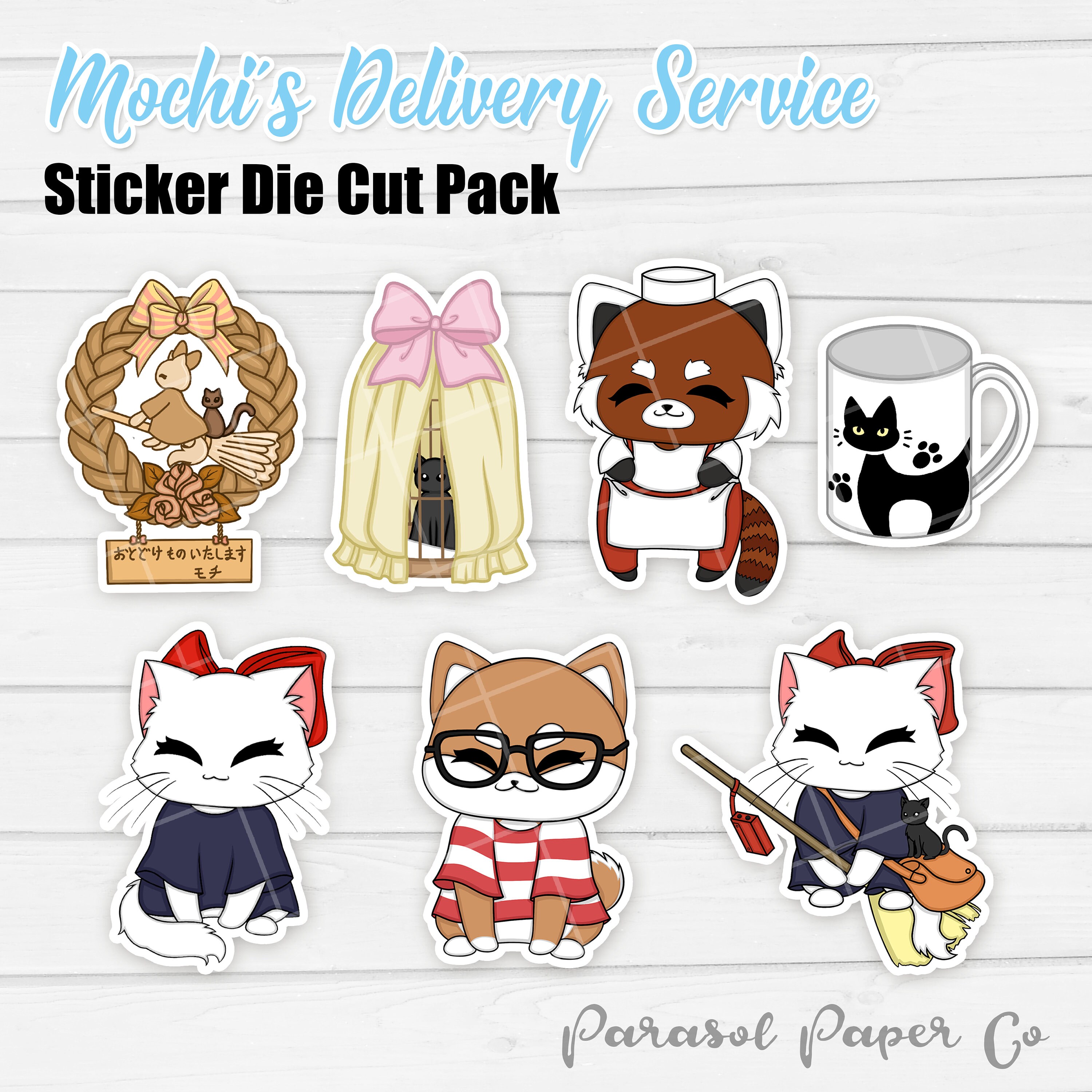 Servicio de entrega de Mochi Sticker Die Cut Packs | Etsy
