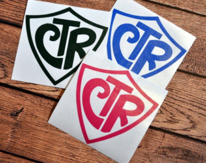 Choose the Right Sticker - Pack of 5 Stickers - CTR - LDS - Waterproof ...