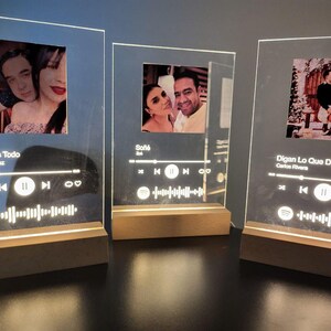 Personalized Gift, Picture With Light and Spotify Code - Etsy