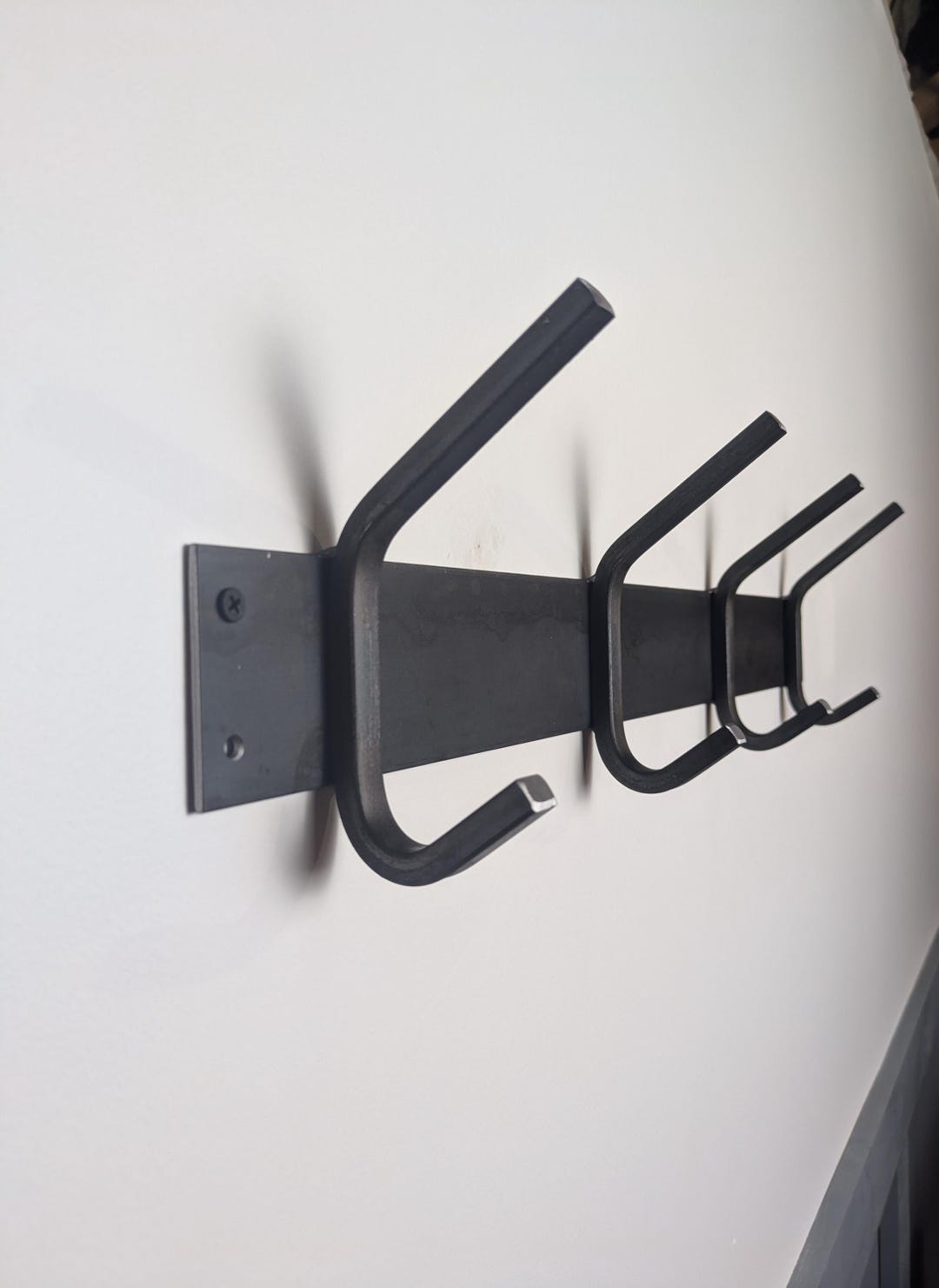 Coat Rack Wall Mount, Industrial Farmhouse Decor, Wall Mounted Metal ...