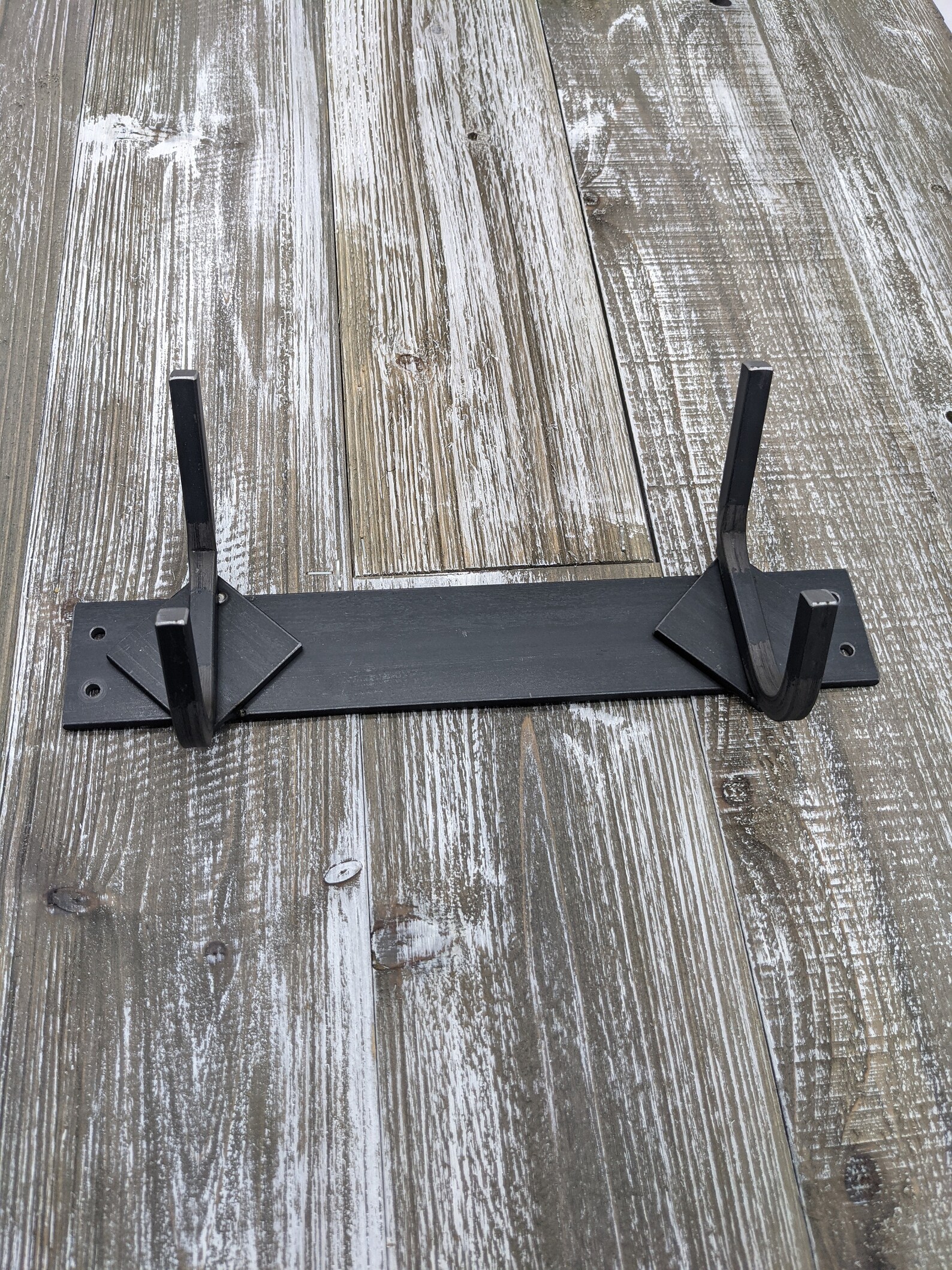 Small Metal Coat Rack Wall Mount Rustic Farmhouse Decor Robe - Etsy