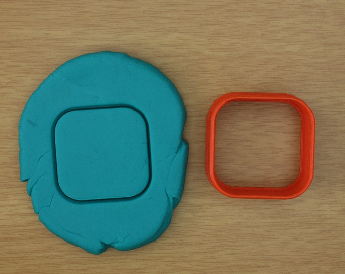Rounded Square Cookie Cutter From Mini to Large Round Corners Polymer ...