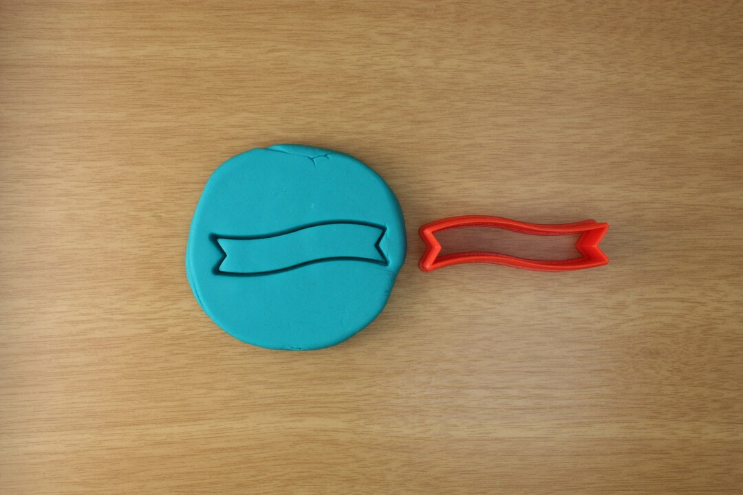 Ribbon Banner Cookie Cutter - 3d Printed Cookie Cutter - Etsy
