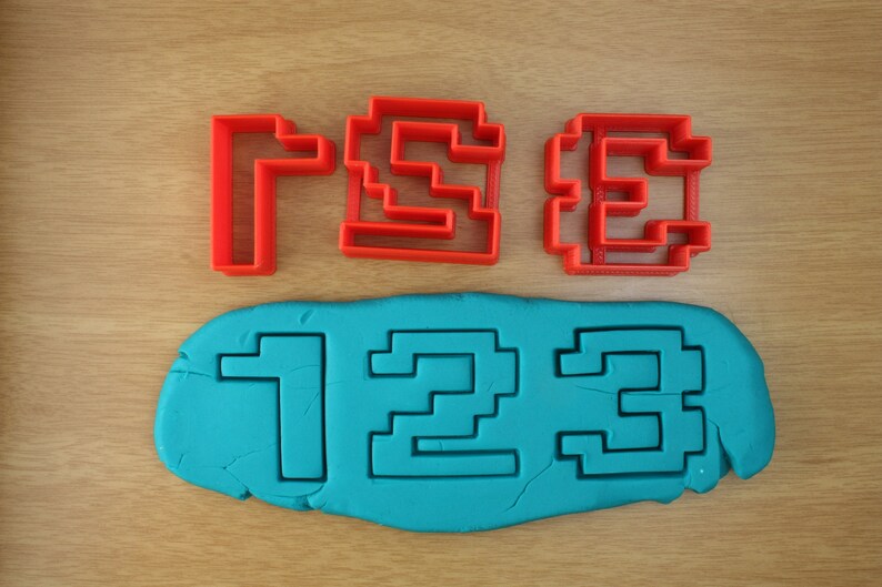 Alphabet Cookie Cutters - Pixel Letters Cutter - Etsy