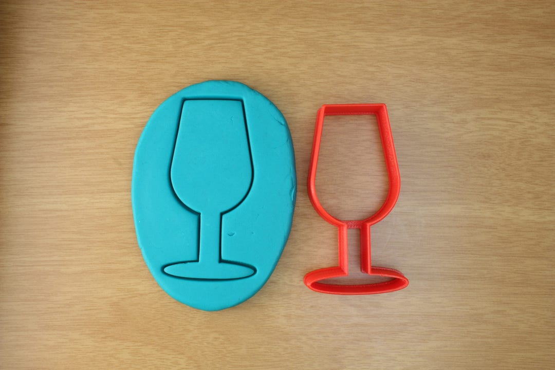Wine Glass Cookie Cutter - 3d Printed Cookie Cutter - Etsy