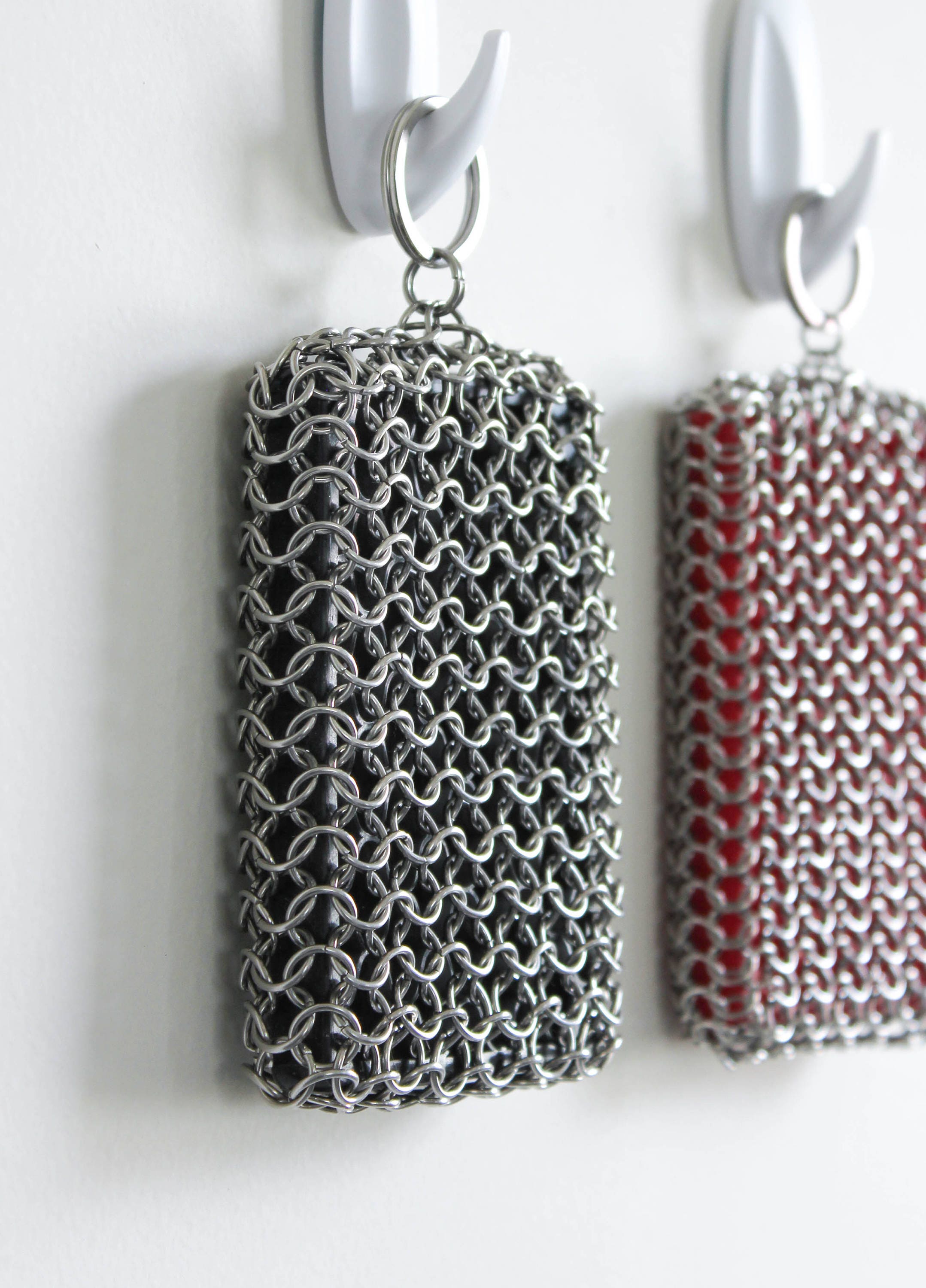 Campfire Cooking Chainmail Cast Iron Skillet Scrubber - Etsy