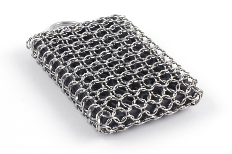 Campfire Cooking Chainmail Cast Iron Skillet Scrubber - Etsy