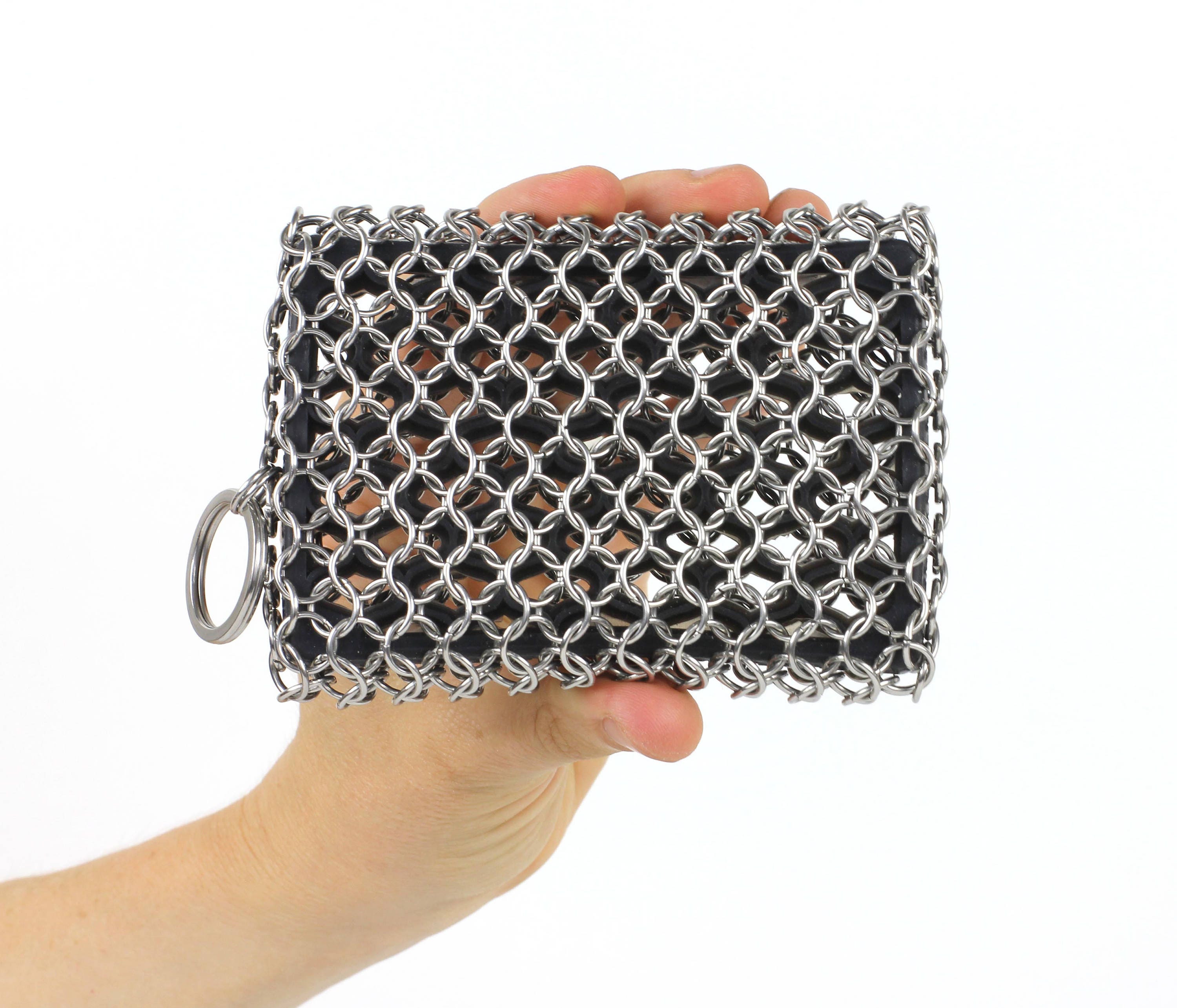 Campfire Cooking Chainmail Cast Iron Skillet Scrubber - Etsy