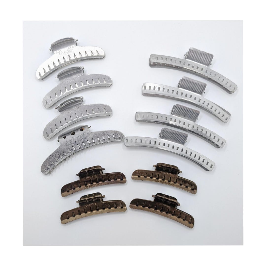 1920s Antique Aluminum Hair Clips for Making Finger Waves * Vintage ...