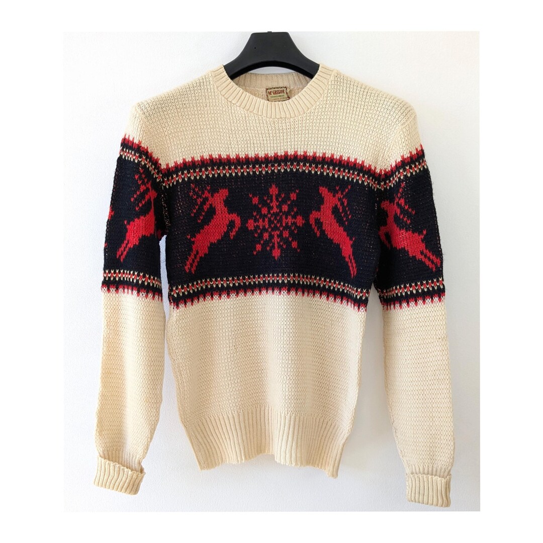 1950s Vintage Jumper by Mcgregor Sportswear * Vintage 1950s Cream ...