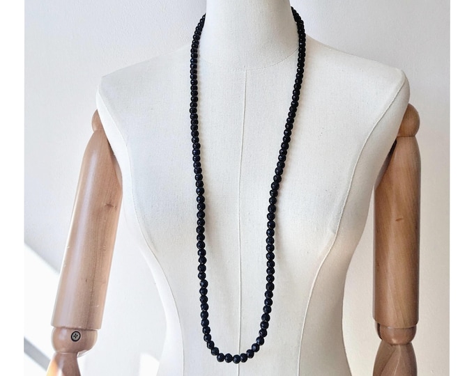 Vintage Art Deco 1920s Flapper Era French Jet Black and Crystal Beaded ...
