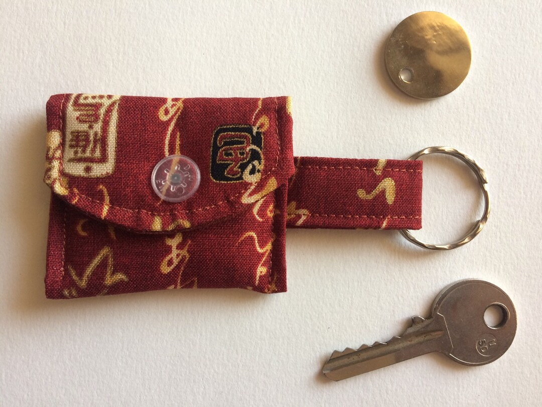 Key Door Storage Token Caddie, Japanese Printed Key Holder Rust - Etsy