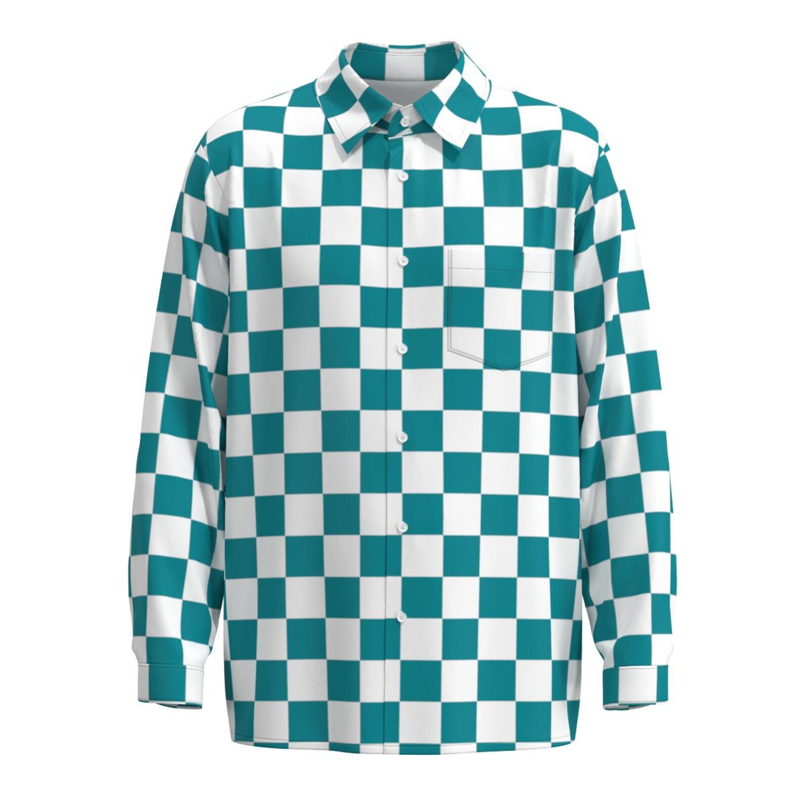 Checkered Pattern Shirt Checker Box Check Geometric Pattern Mens Womens ...