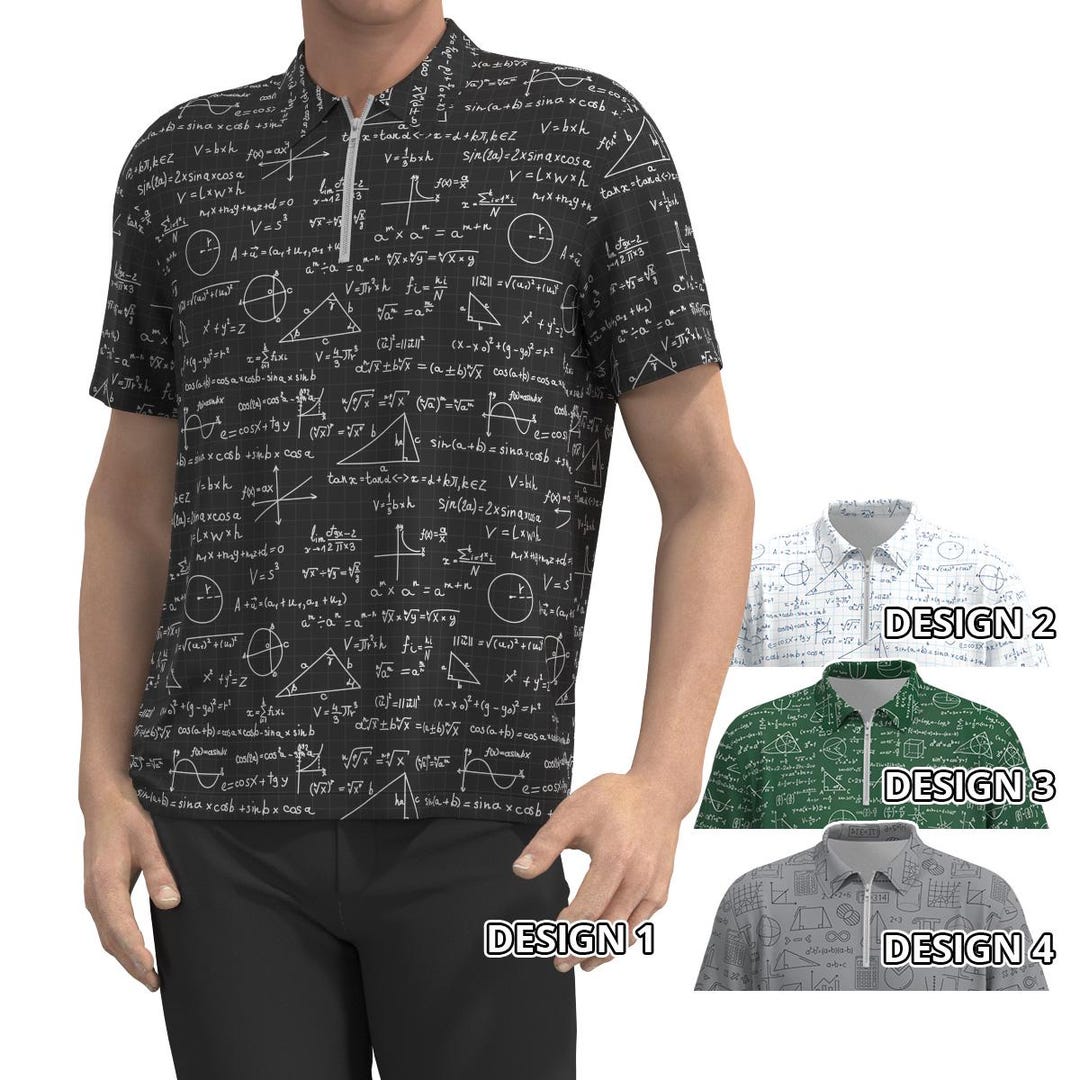Math Formula Mathematics Polo Shirt for School Teachers University ...